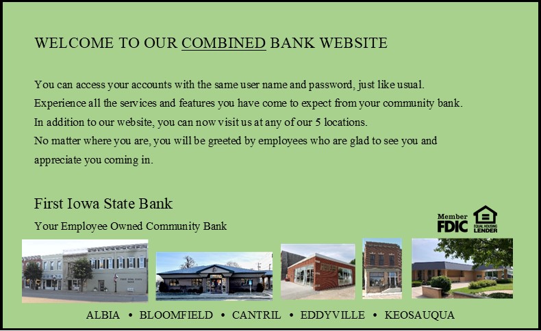 Home :: First Iowa State Bank